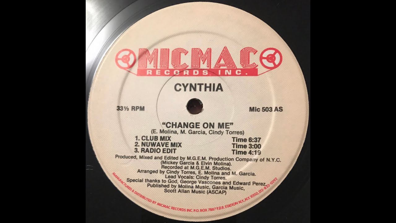 CYNTHIA - Change On Me (Club Mix) - YouTube