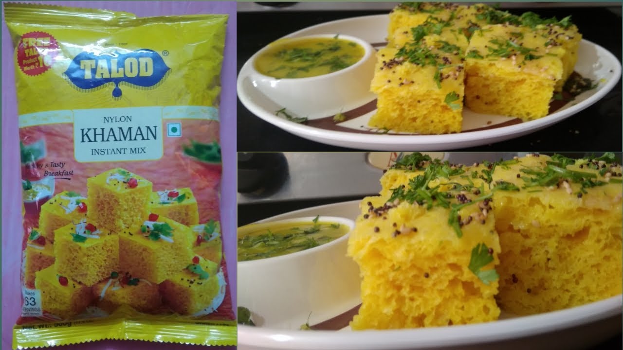 Instant khaman | Talod khaman | Nylon khaman | Instant recipe for ...
