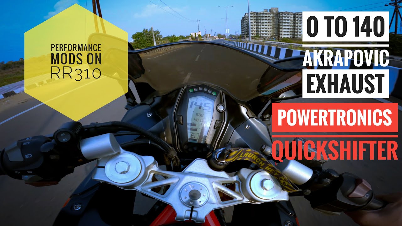 Modified TVS Apache RR310 Top Speed Test | 0-140 Timing & Performance ...