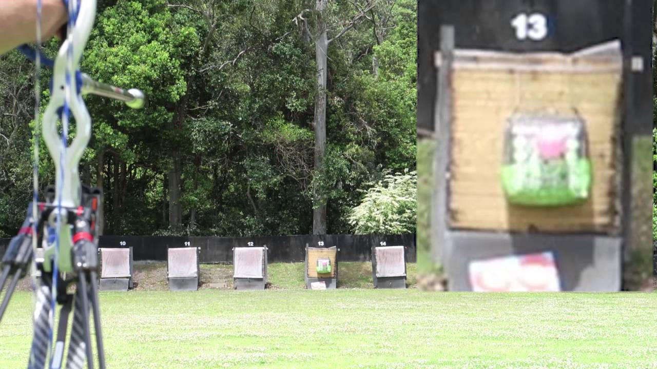 70m archery balloon shot - YouTube