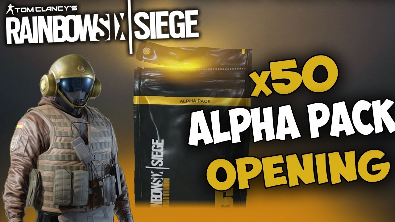 50 Alpha Pack Opening! | Rainbow Six Siege - YouTube