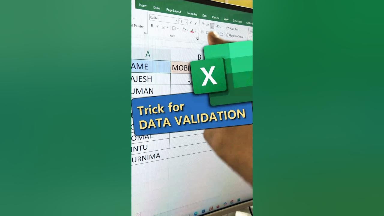 🔥💥Advance Excel Trick 👀 Data Validation Trick #shorts #ytviral #excel #ytshorts #computertricks ...
