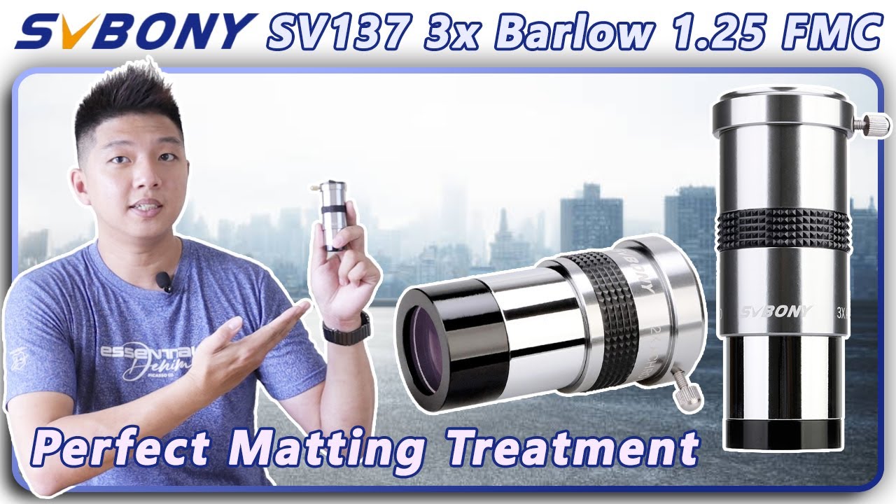SVBony SV137 3x Barlow 1.25 FMC Internal Brass Ring Perfect Matting Treatment - Unboxing ...