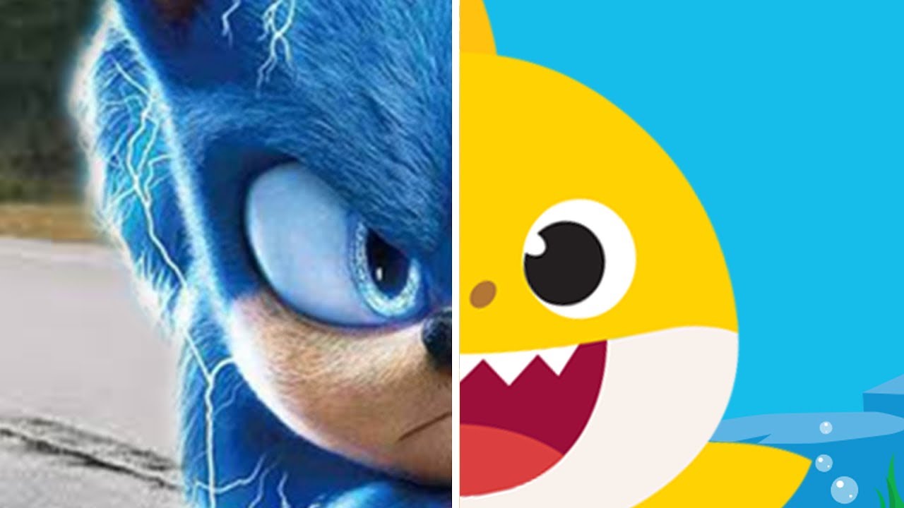 Sonic Vs Baby Shark Exe Sonic The Hedgehog Movie Choose Your Favorite ...