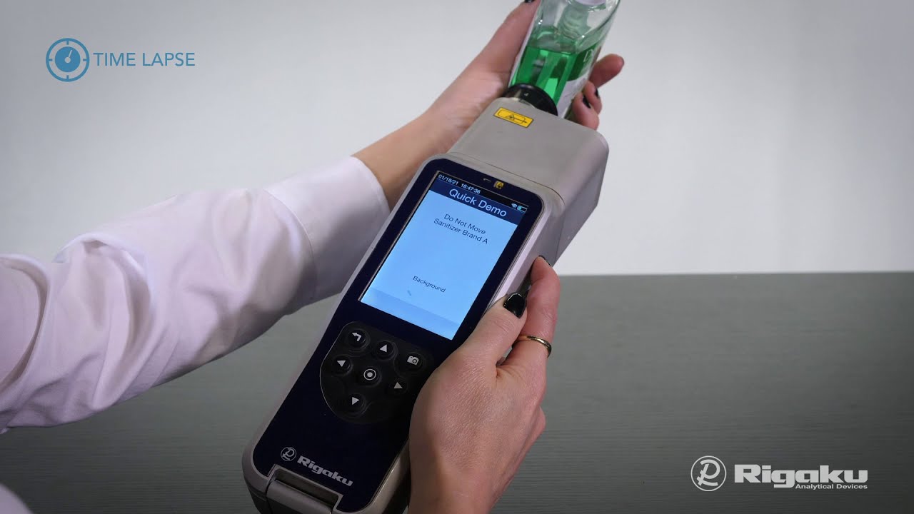 Hand Sanitizer Analysis with Rigaku Progeny 1064nm Handheld Raman - YouTube