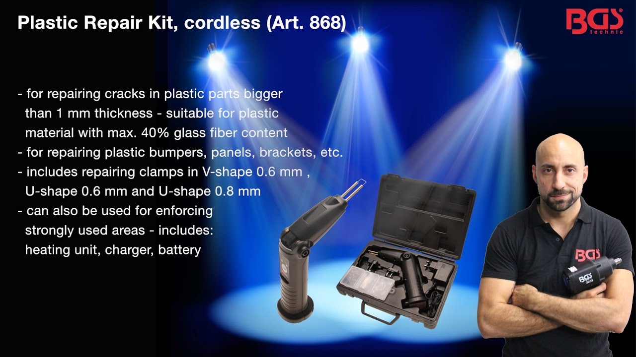 Tutorial: Plastic Repair Kit, cordless (Item# 868 + 873) - YouTube