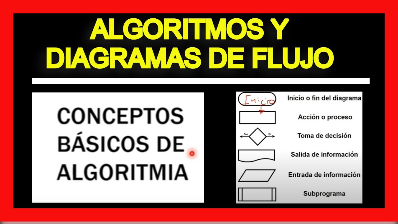 ALGORITMOS y DIAGRAMA DE FLUJO -DESDE CER0- | PROGRAMACIÓN | - YouTube