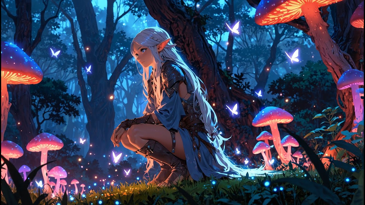 🍀The Sylvan Song – Footsteps on the Mossy Trail🌿 | Elven Harp ...