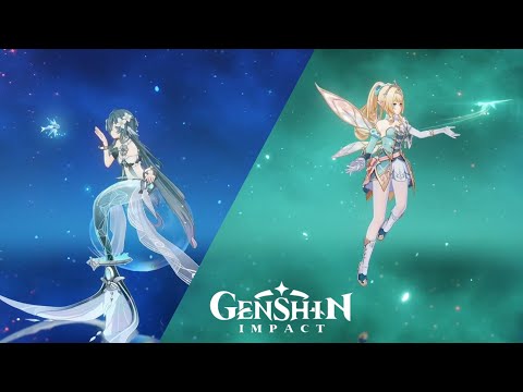 Vodyanitsa & Vesna Gameplay | Snezhnaya characters | Genshin Impact 