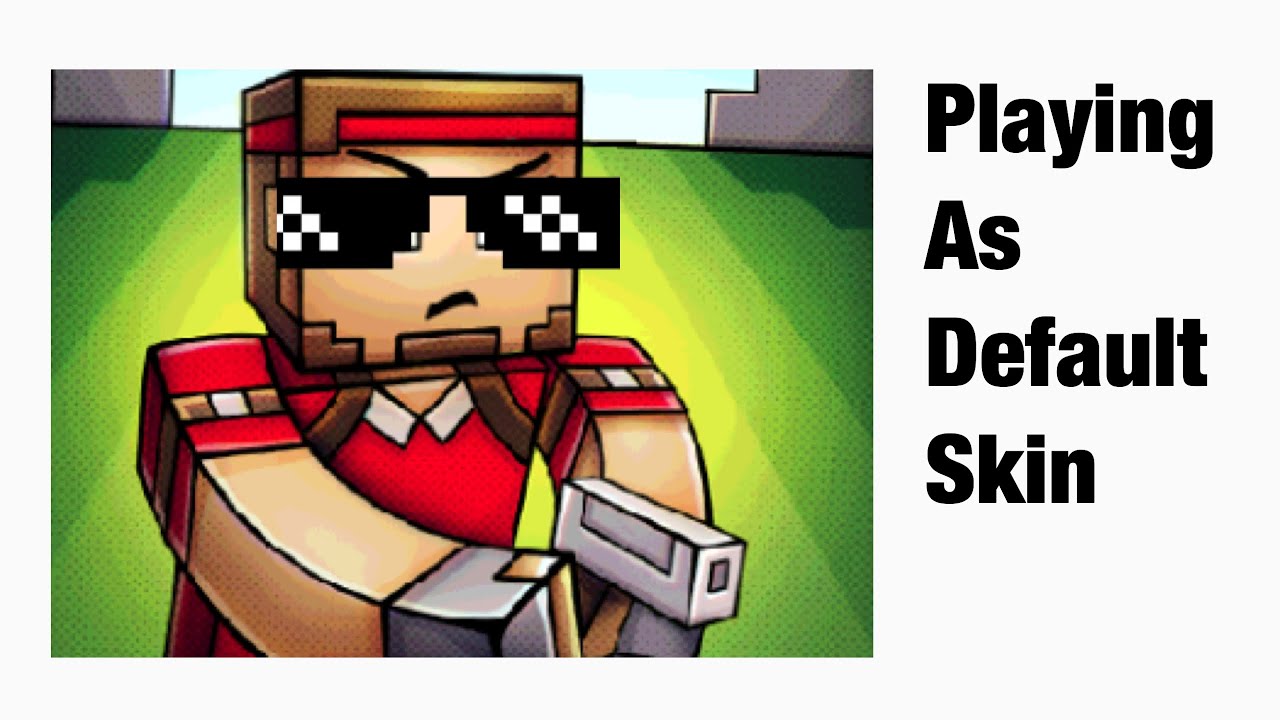 Playing as default skin (pixel gun 3D) - YouTube
