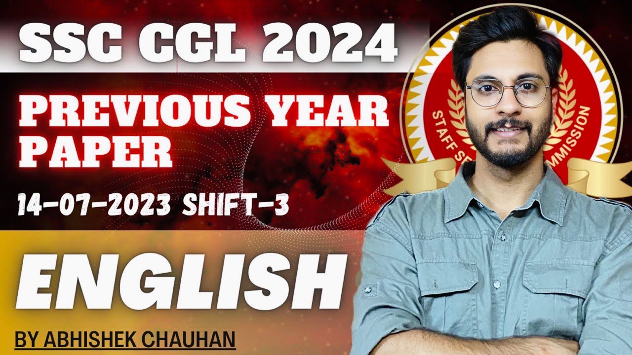 SSC CGL Previous Year paper | SSC CGL 2024 | SSC CGL ENGLISH | Detailed ...