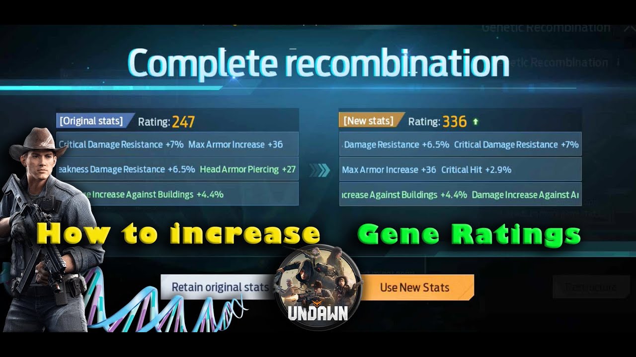 How to increase Gene Ratings_Undawn_Ep05 - YouTube