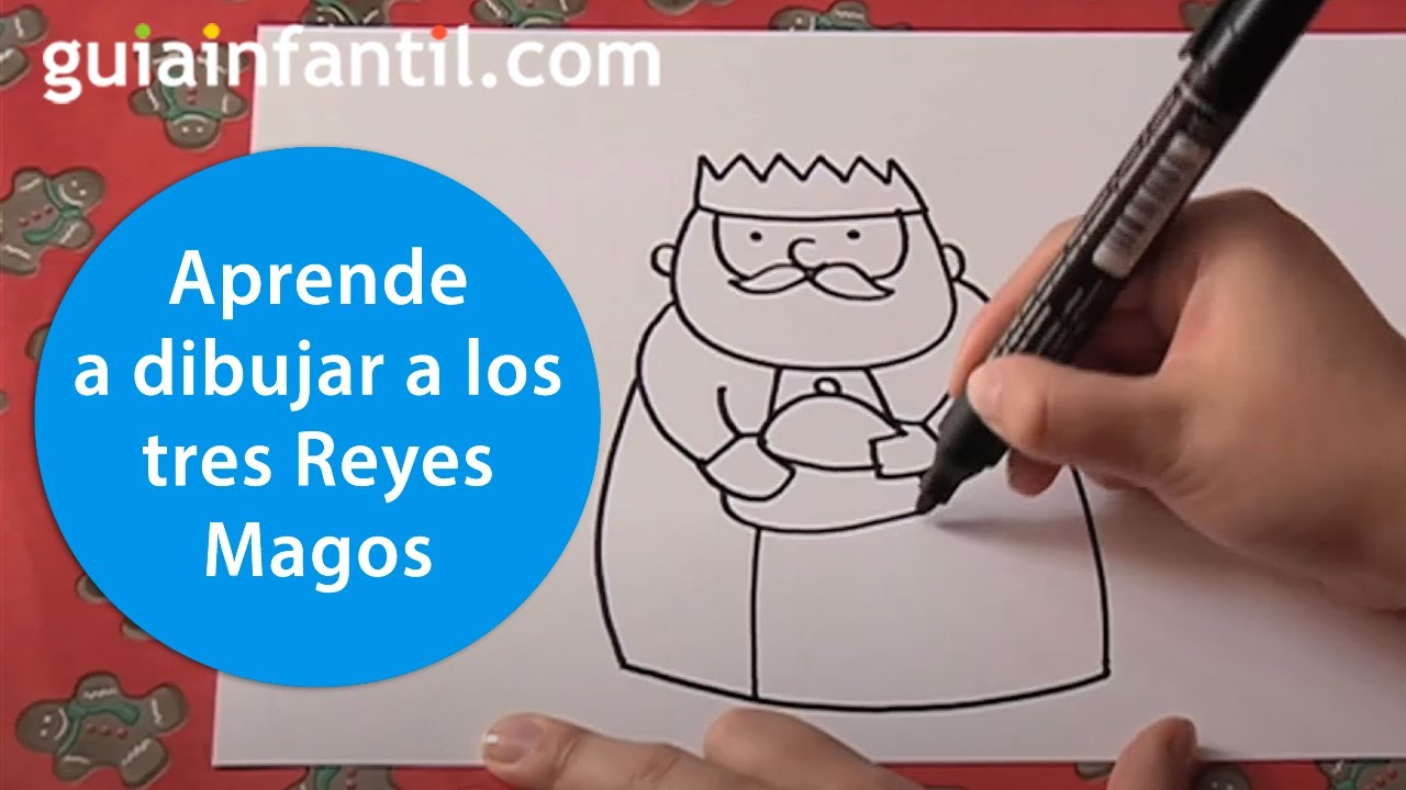 Cómo dibujar a los Reyes Magos paso a paso 👑 🎄 Melchor, Gaspar y ...