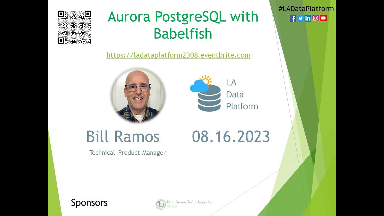 Aurora PostgreSQL with Babelfish by Bill Ramos - YouTube