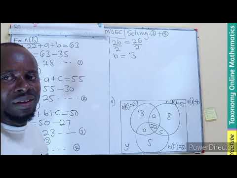 WAEC Core Maths (Private): Sets and Operations (Three Sets Problems ...