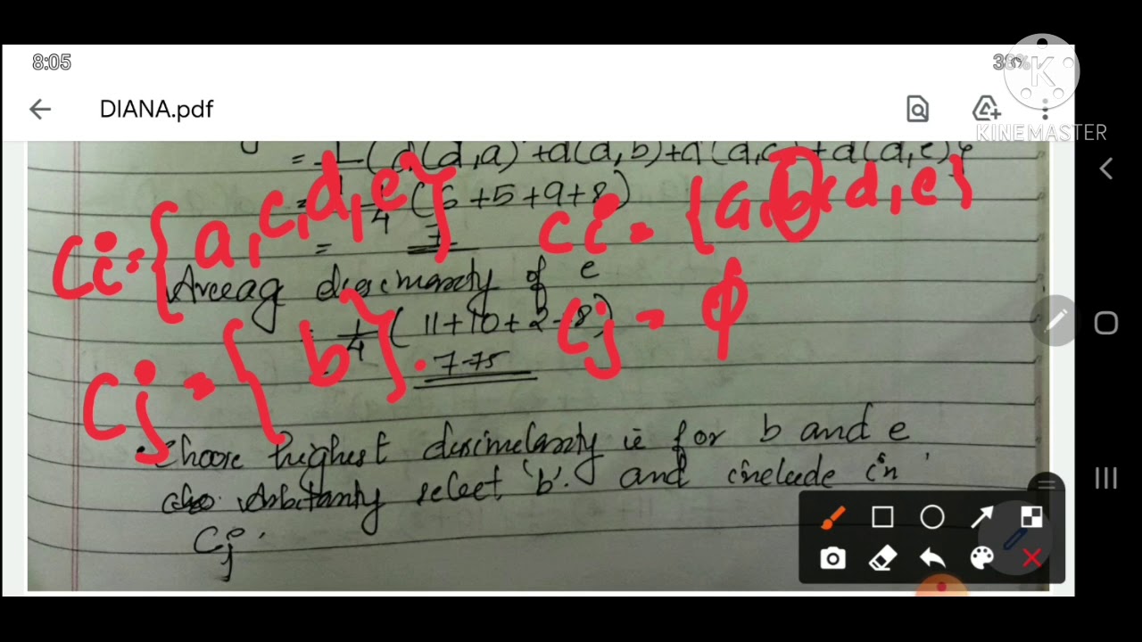 lecture 60/ DIANA HIERARCHICAL CLUSTERING - YouTube