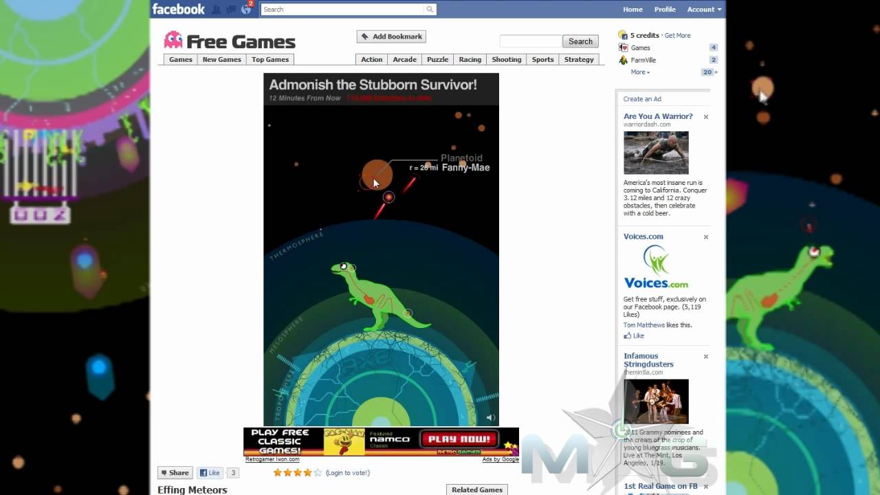 Effing Meteors Facebook Game Walkthrough - 9 - YouTube