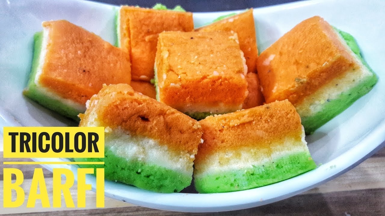 Tricolour Burfi Recipe | Indian Republic Day Special Recipe | Tiranga ...