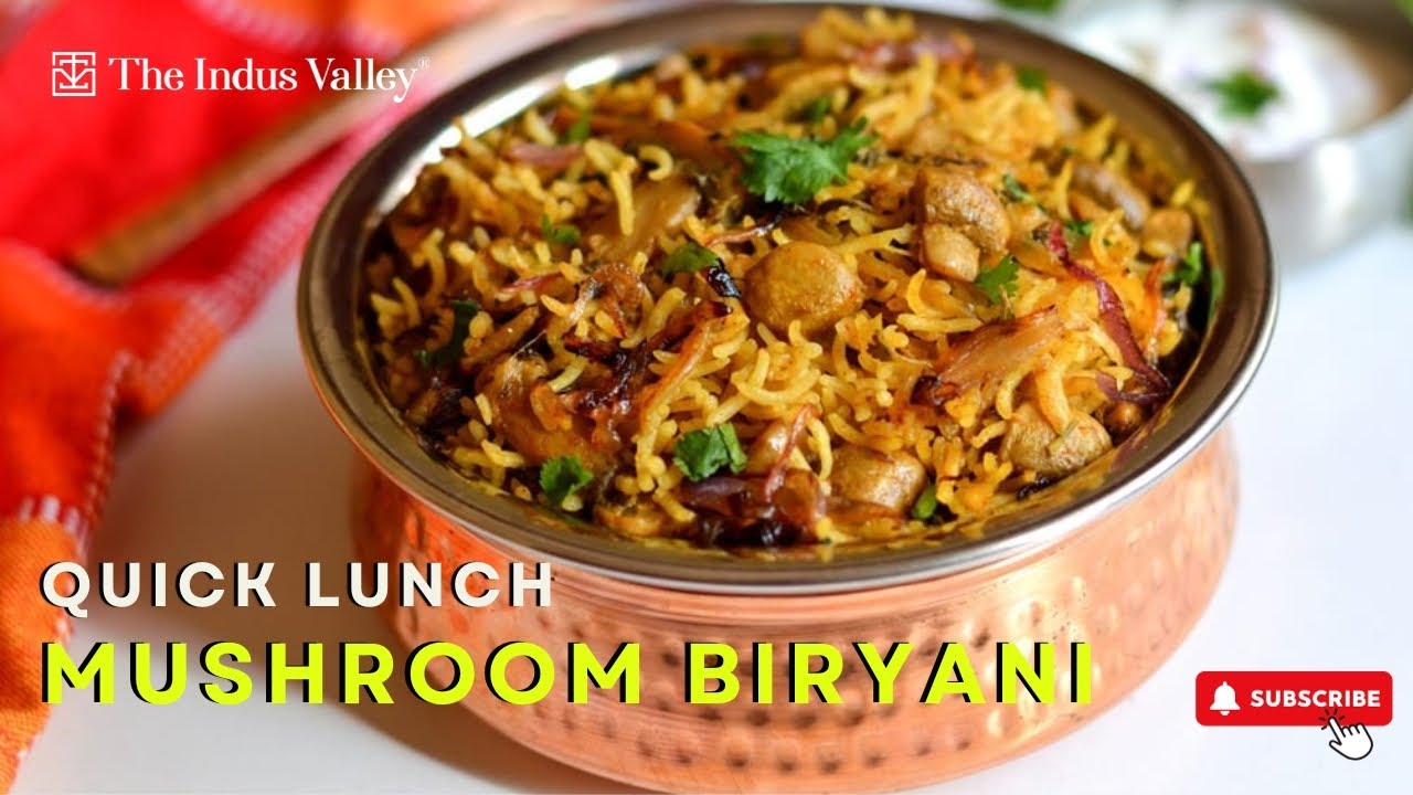 Mushroom Biryani | Mushroom Pulao | Kalan Biryani | Mushroom | Lunch ...