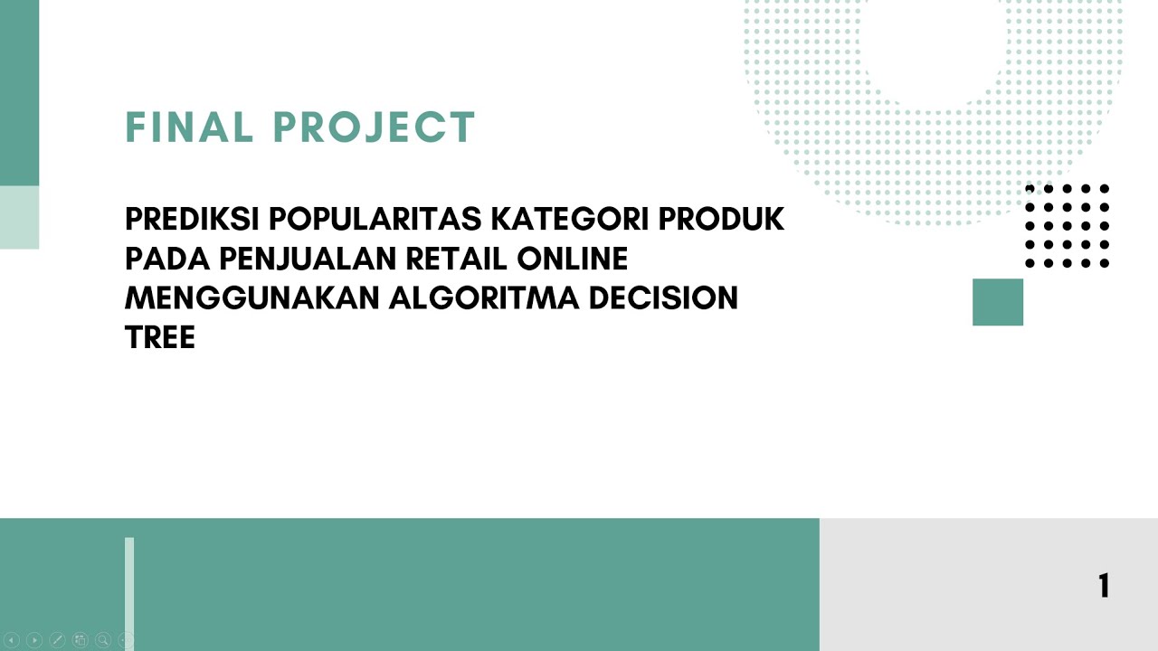PRESENTASI FINAL PROJECT PENELITIAN DATA MINING - YouTube