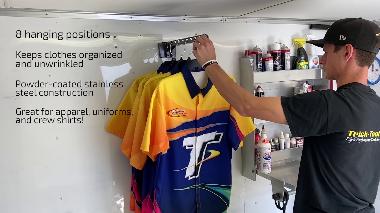 Fold-Down Clothes Caddie - Trick-Tools.com - YouTube