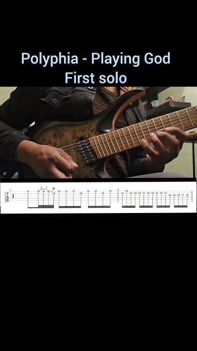 Polyphia - playing god - first solo #polyphia #timhenson #scottielepage #guitartabs # ...