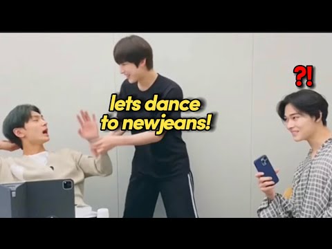 Sunoo Dancing to NewJeans Attention...(ft. Enhypen Jay, Enhypen Niki ...
