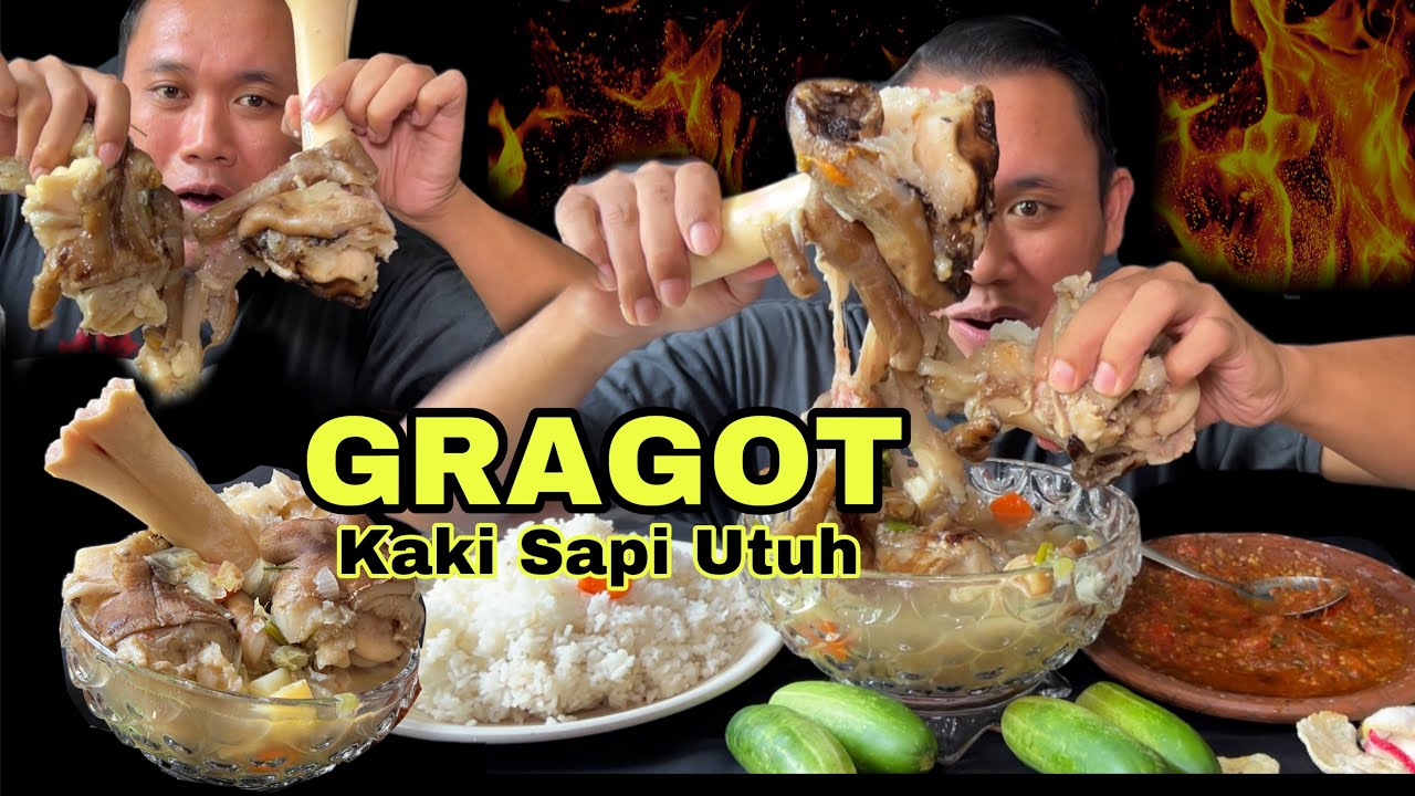 Mantap Banget Gragot Kaki Sapi Utuh Sendiri !!! - YouTube