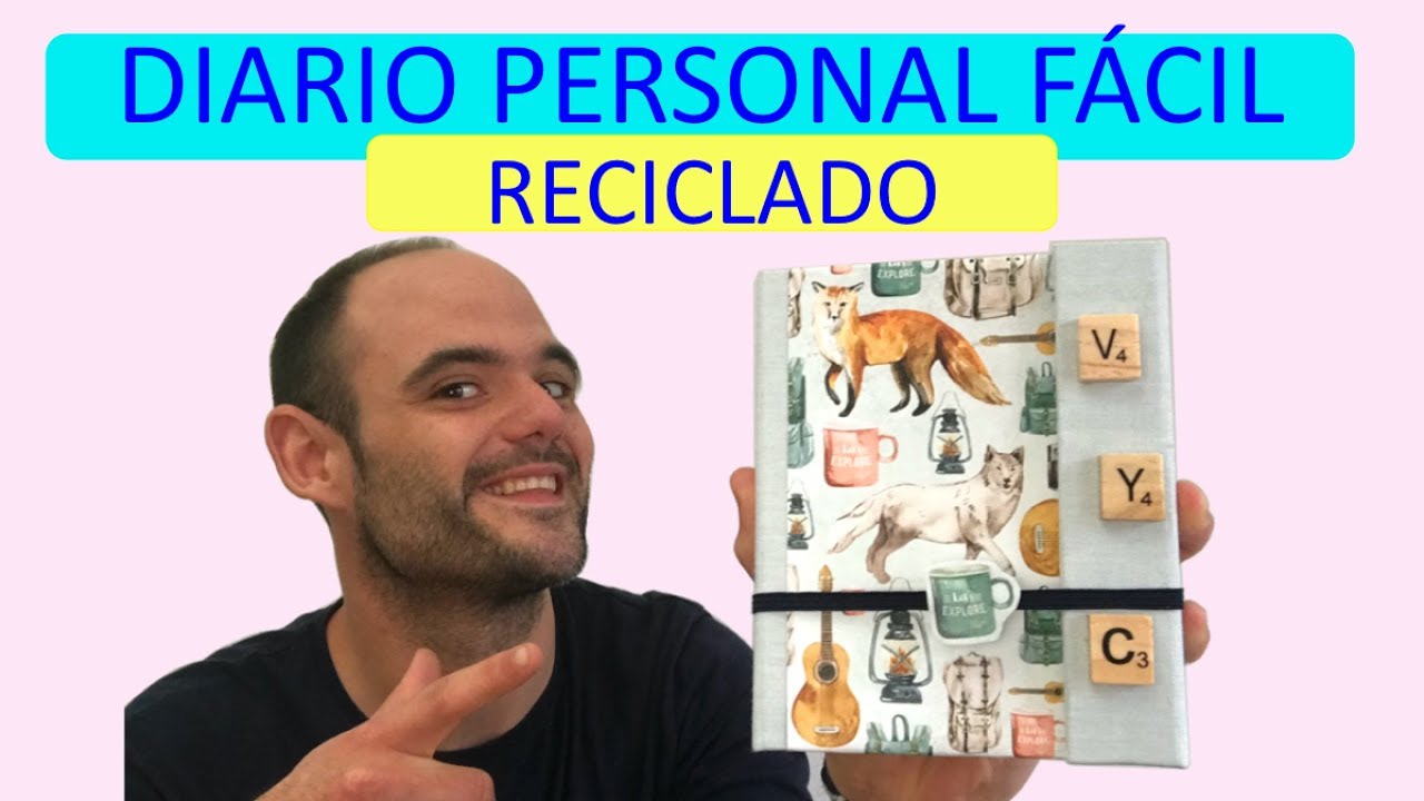 COMO HACER UN DIARIO CASERO FACIL😱PERSONAL😍CREATIVO😱RECICLADO HECHO A ...