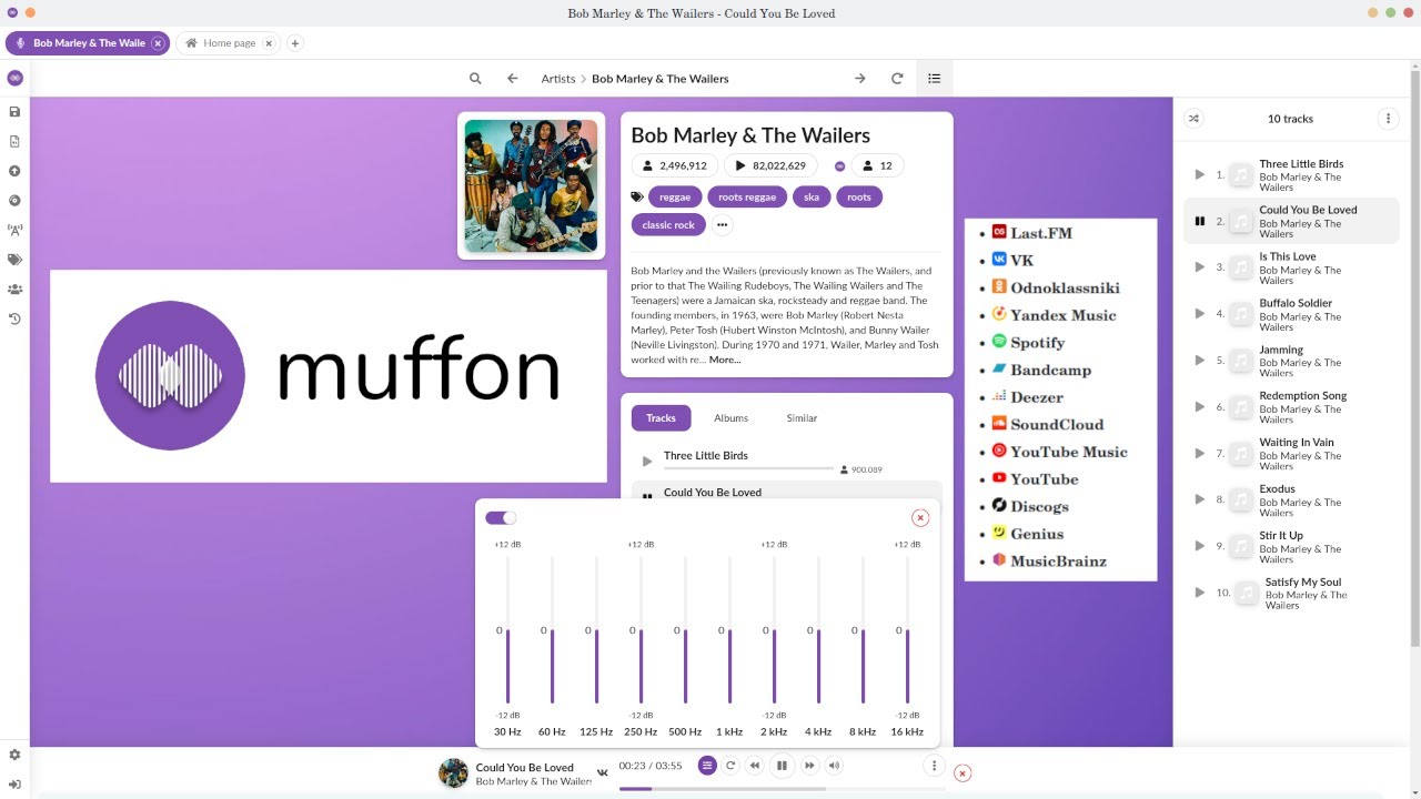 Muffon est un navigateur de streaming musical multiplateforme - YouTube