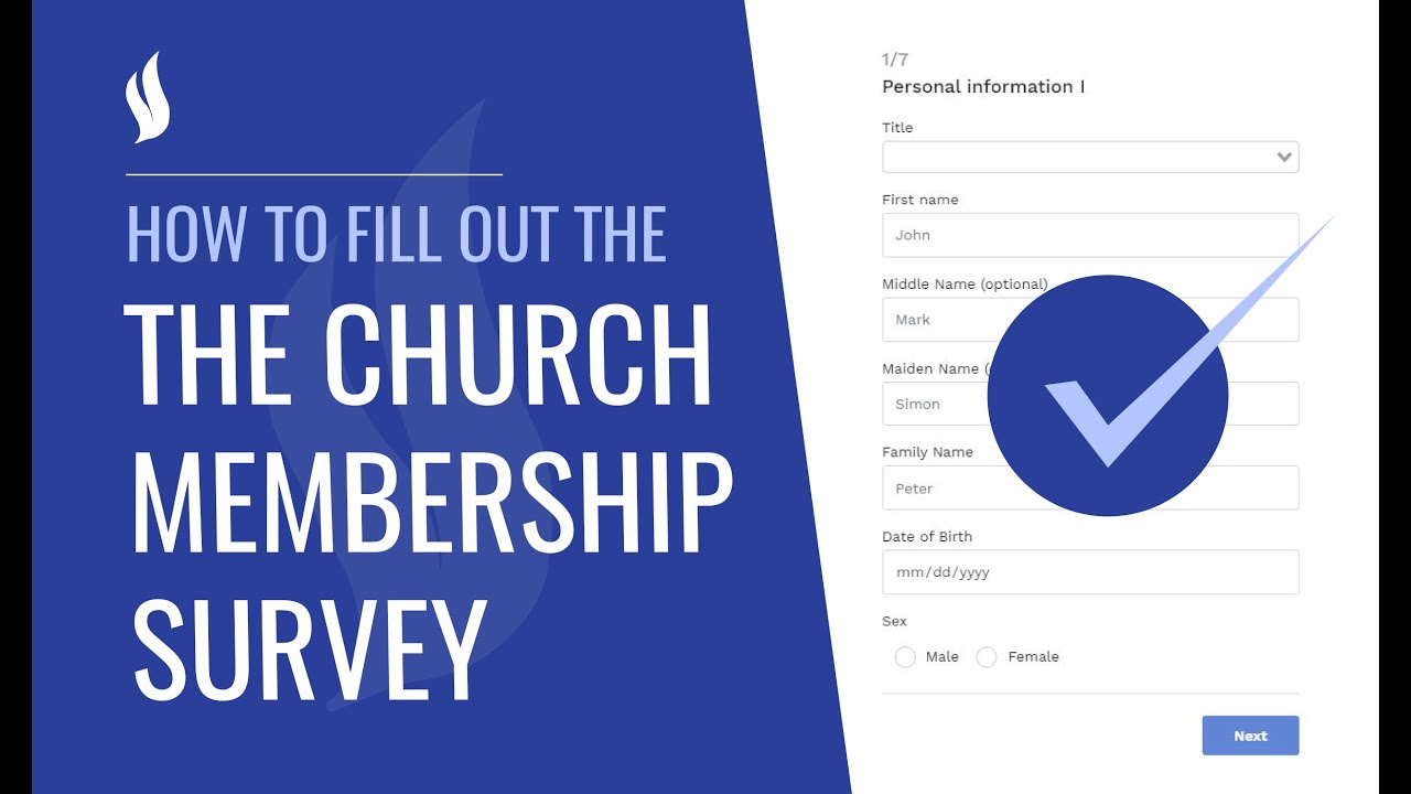 TUTORIAL: How to Fill out our Church Membership Survey - YouTube