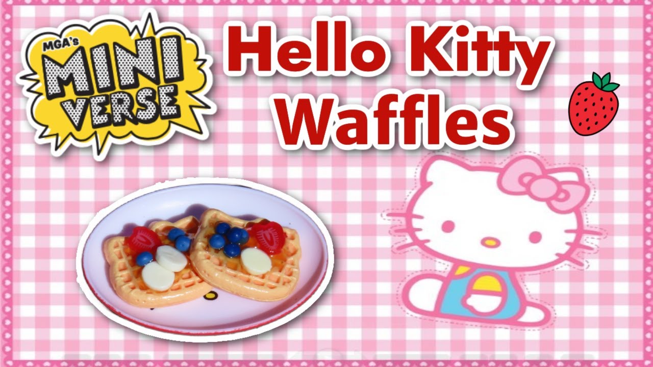 Hello Kitty Miniverse! Making Waffles from this NEW Series! - YouTube