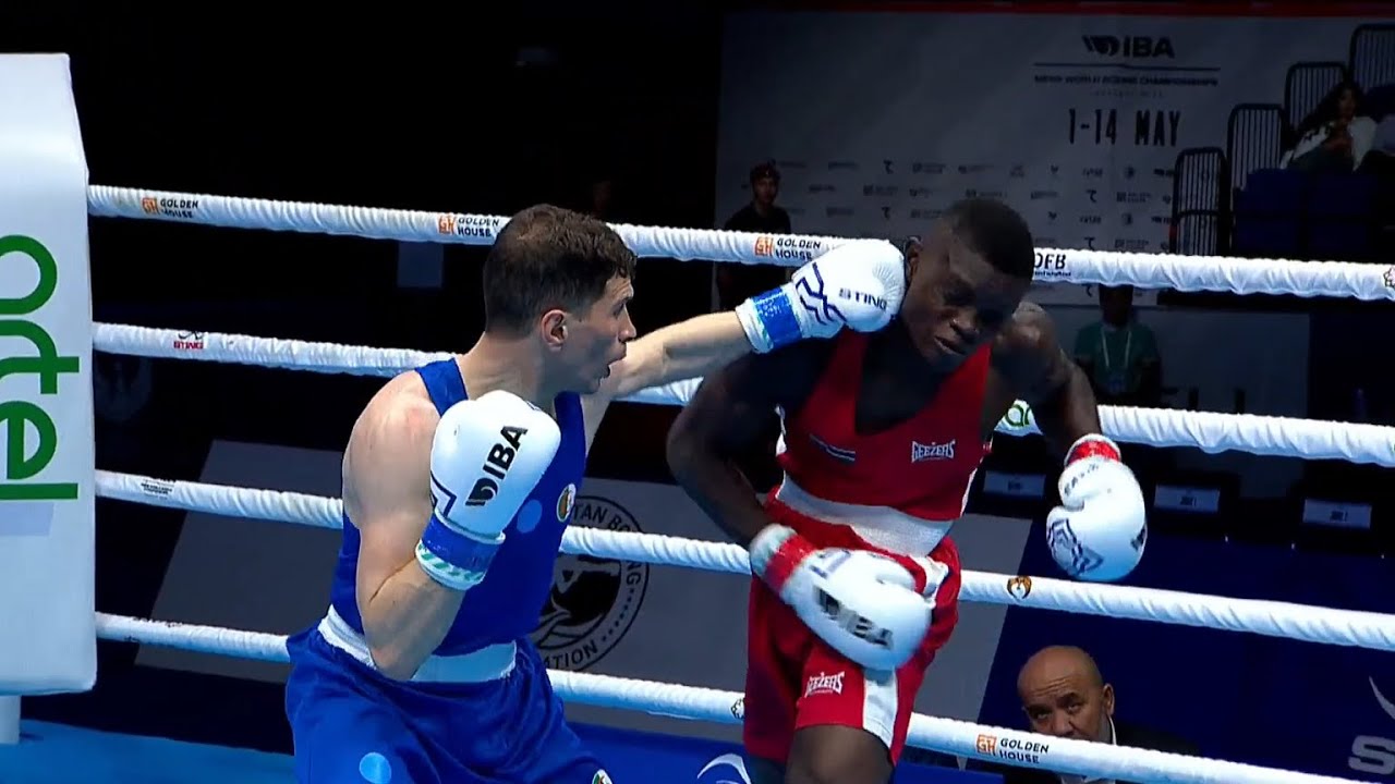 R64 (67KG) SARR SHEIKH (GAM) vs KRAMOU CHEMSEDDINE (ALG) | IBA Men's ...