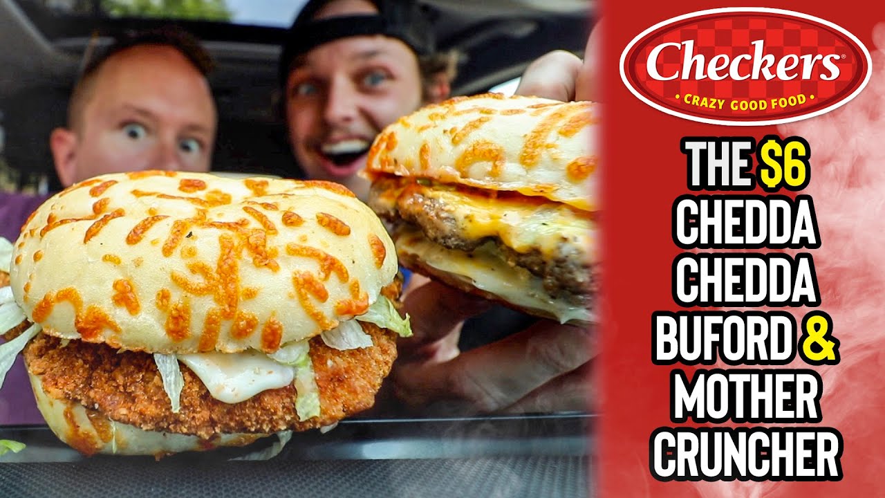 Eating Checkers & Rally's $6 Chedda Chedda Buford & Mother Cruncher ...