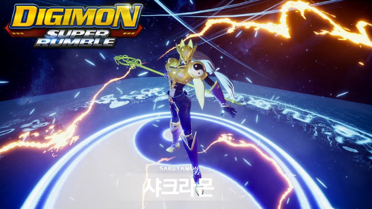 Renamon digitiert zu Sakuyamon alle Animationen! | Digimon Super Rumble ...