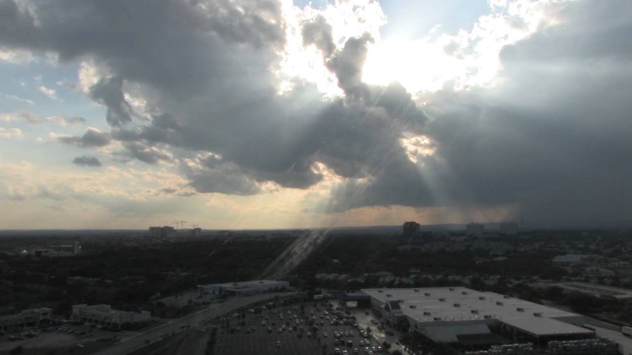 Developing Supercell Over San Antonio - YouTube