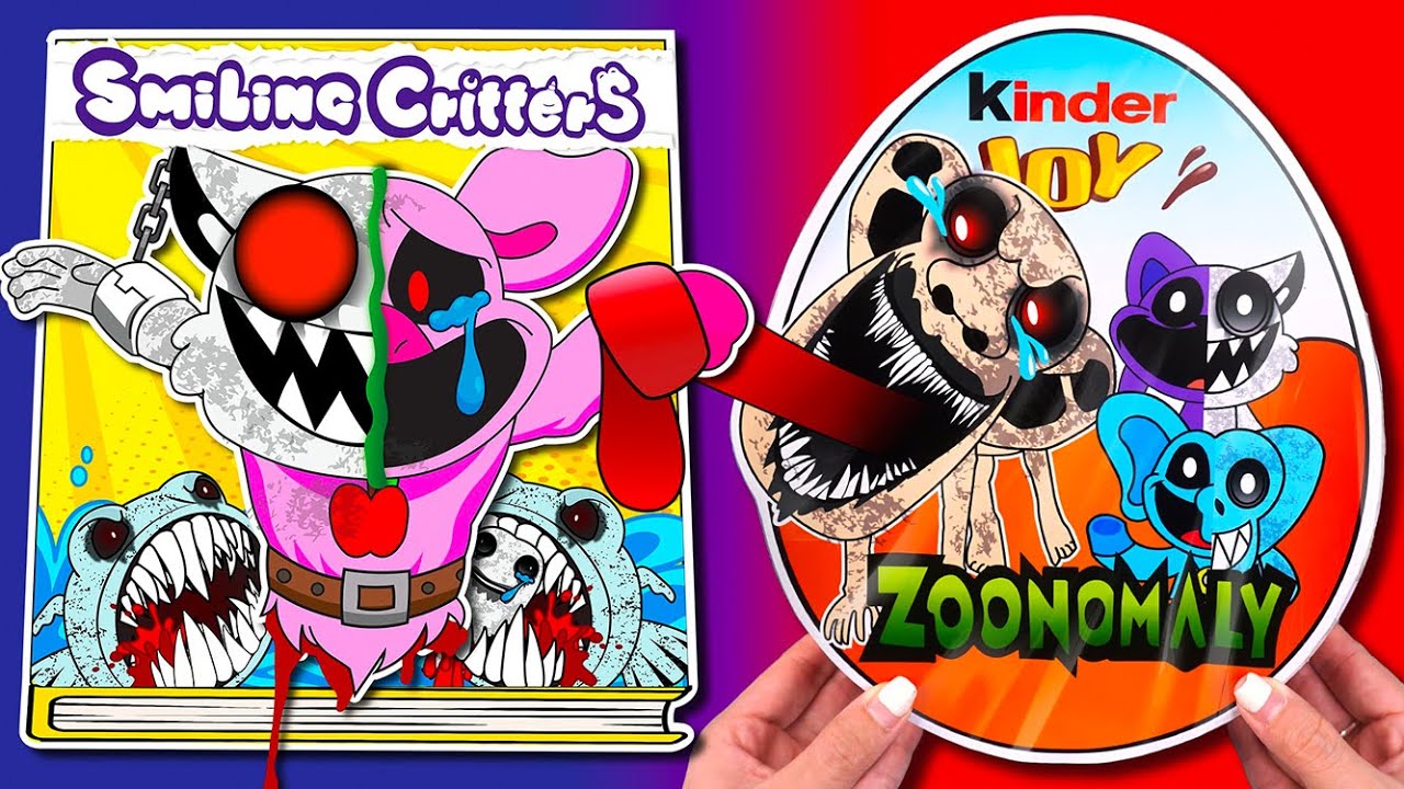 Rescue Zoonomaly Slime Cat Squishy In Magic Kinder Eggs 🐼😝DIY ...