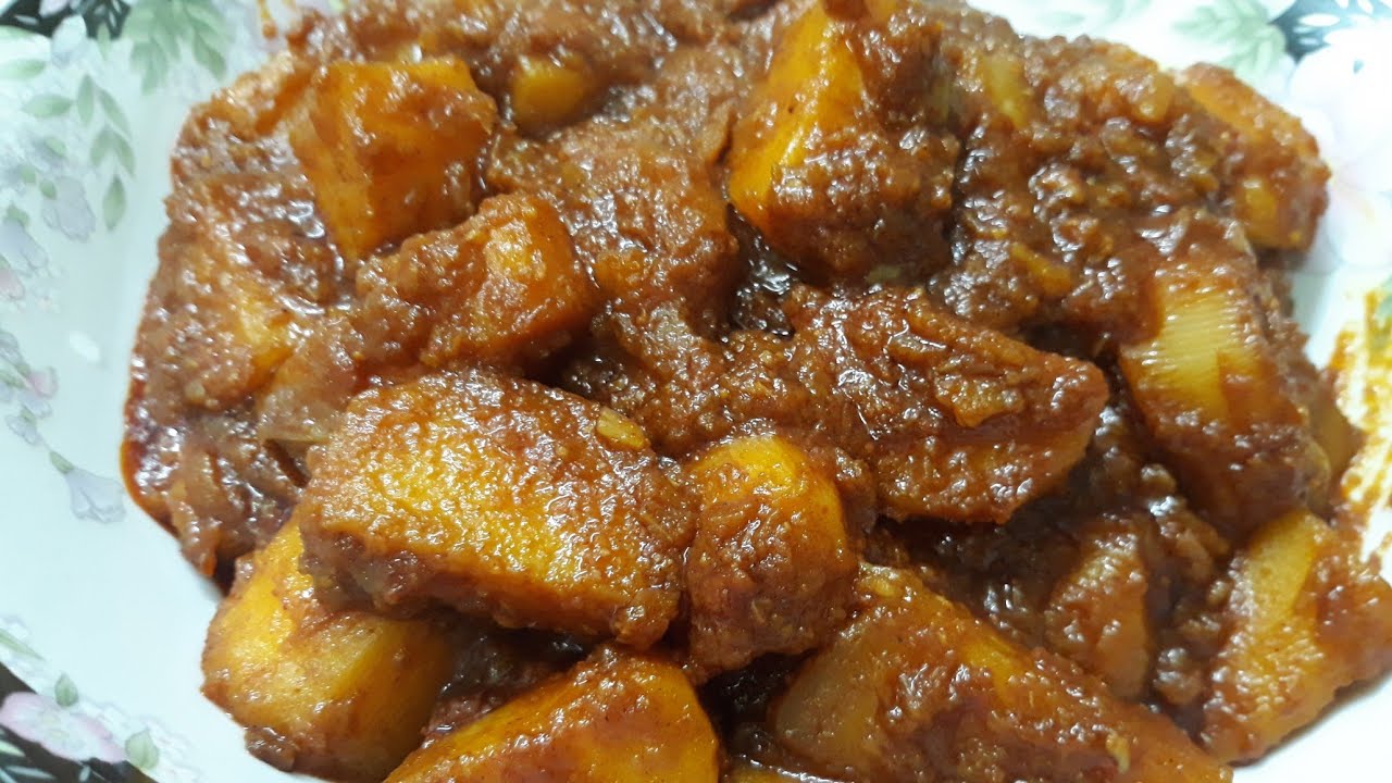 የድንች ወጥ ethiopan food dinch wot potato stew - YouTube