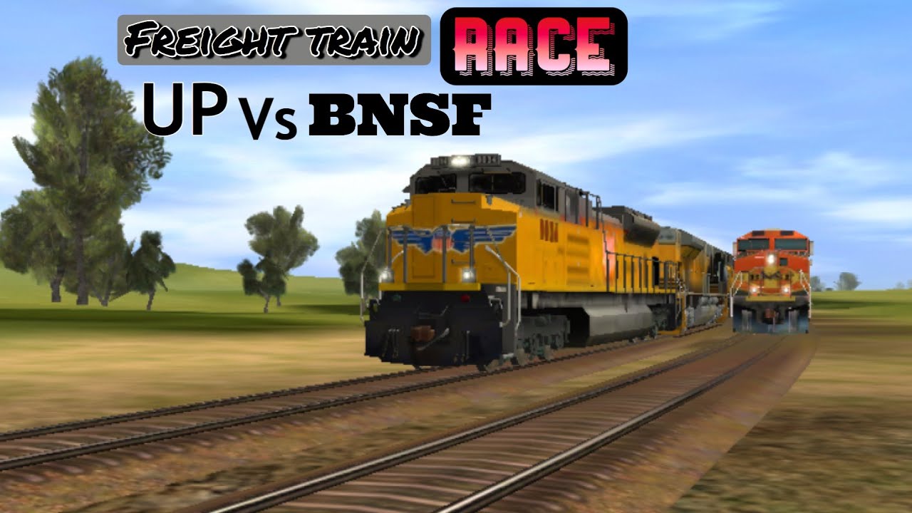 A train race (trainz) - YouTube