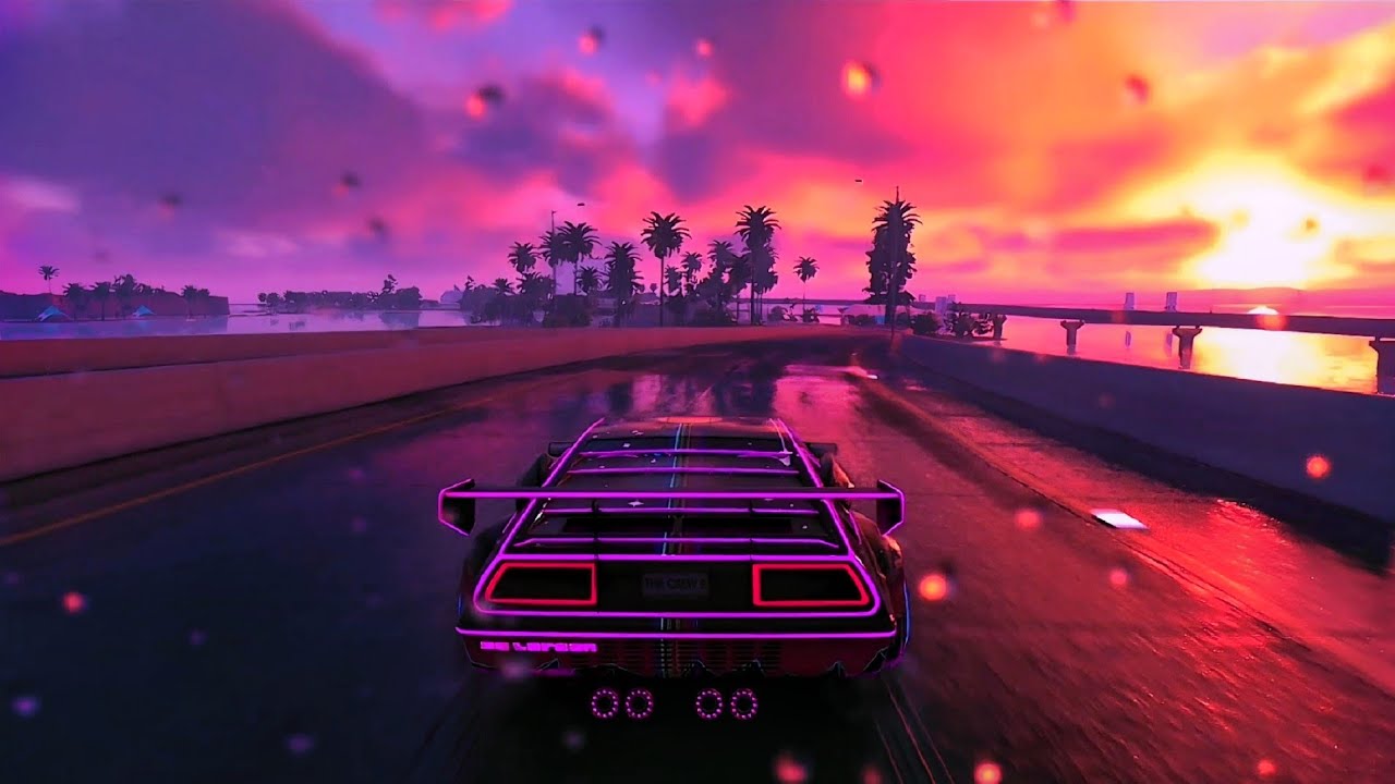 80s summer night drive in LA in DMC | nostalgic Back to the Future ...