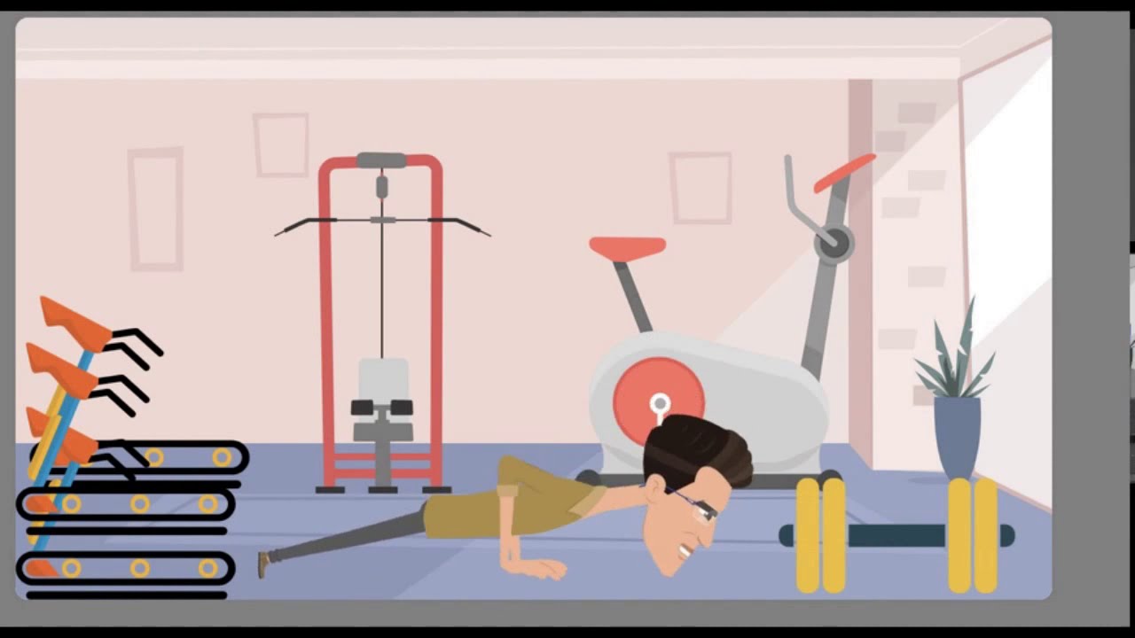 Gym sounds environmental animation - YouTube