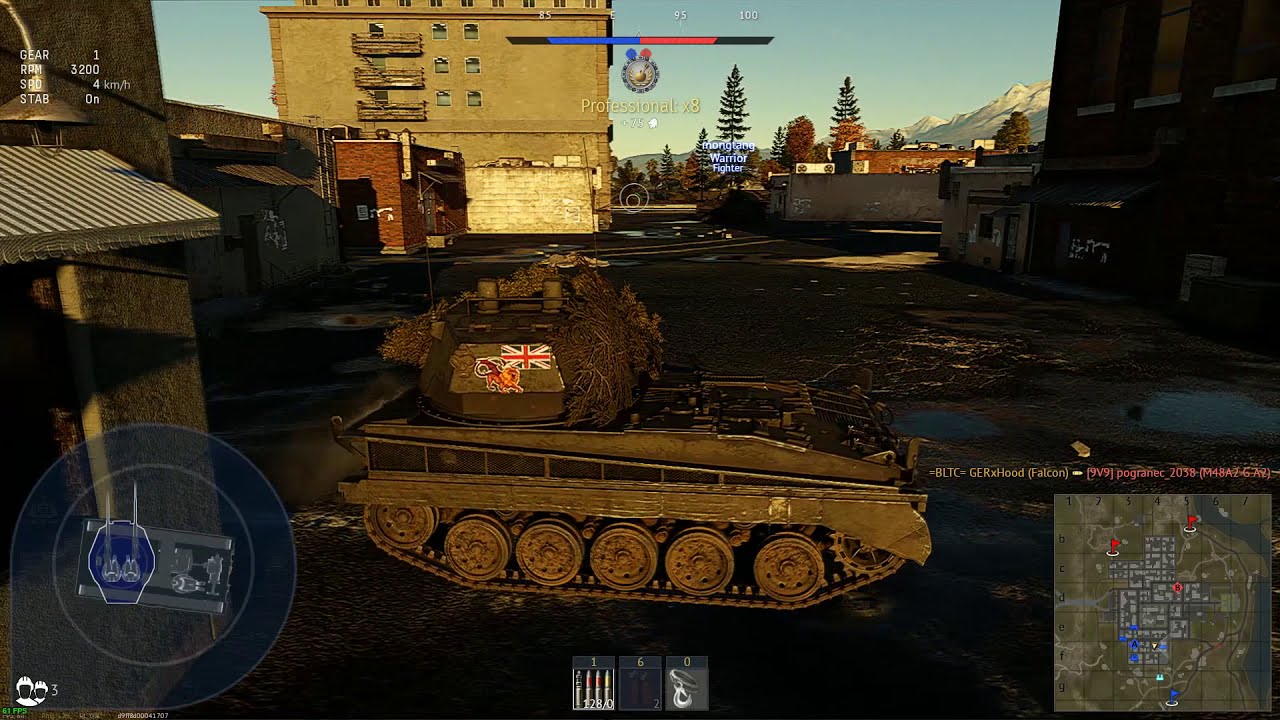 War Thunder, 3xAce ( 15 kills ) SPAA FV433 "Falcon", 2x30mm, perfect to ...