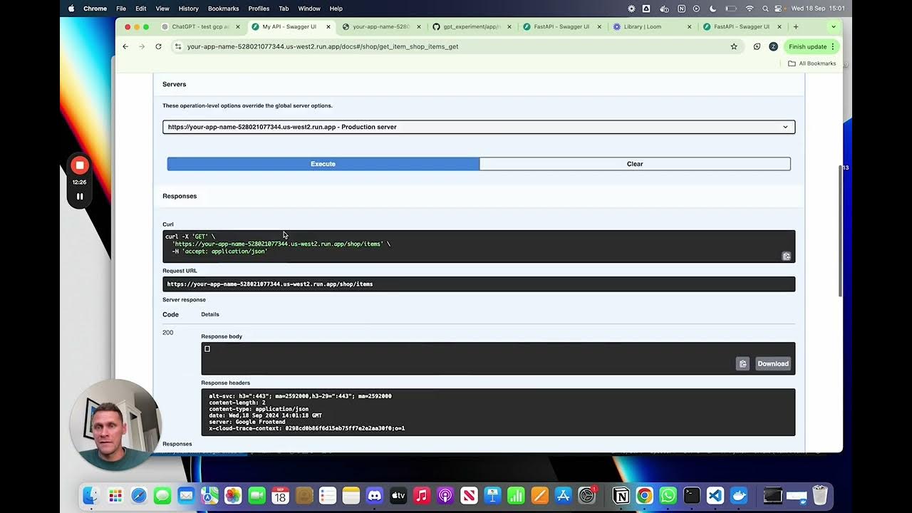 2/5 Build a FastAPI App for Google Cloud with Custom GPT Integration ...