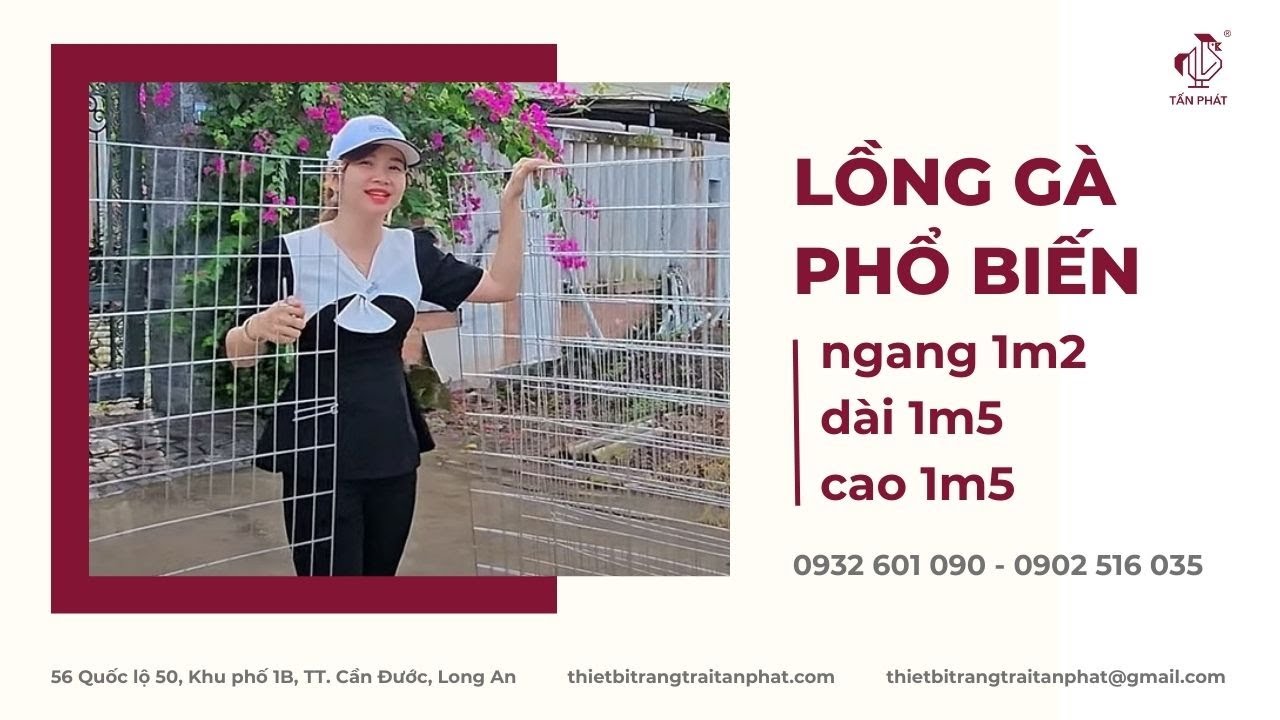 Chuồng nuôi gà 1m2 1m5 1m5 cực kì phổ biến | Thiết bị trang trại Tấn ...