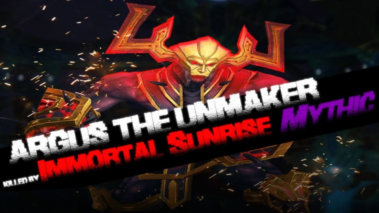ARGUS THE UNMAKER Mythic - Antorus, the Burning Throne - YouTube