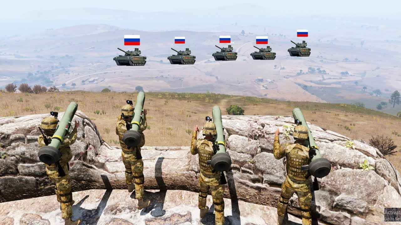 Look at the sophistication of the US made anti tank missile, which hit ...