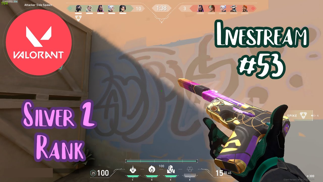 Valorant Live | Playing for Fun - Silver 2 Rank | LIVESTREAMING #53 ...