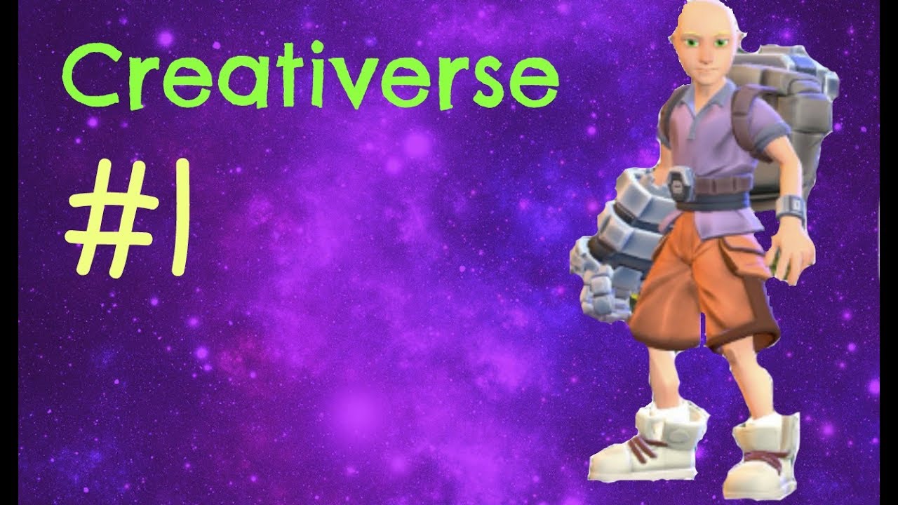 Lets Play Creativerse #1 | Fort building and Starting the Mine - YouTube