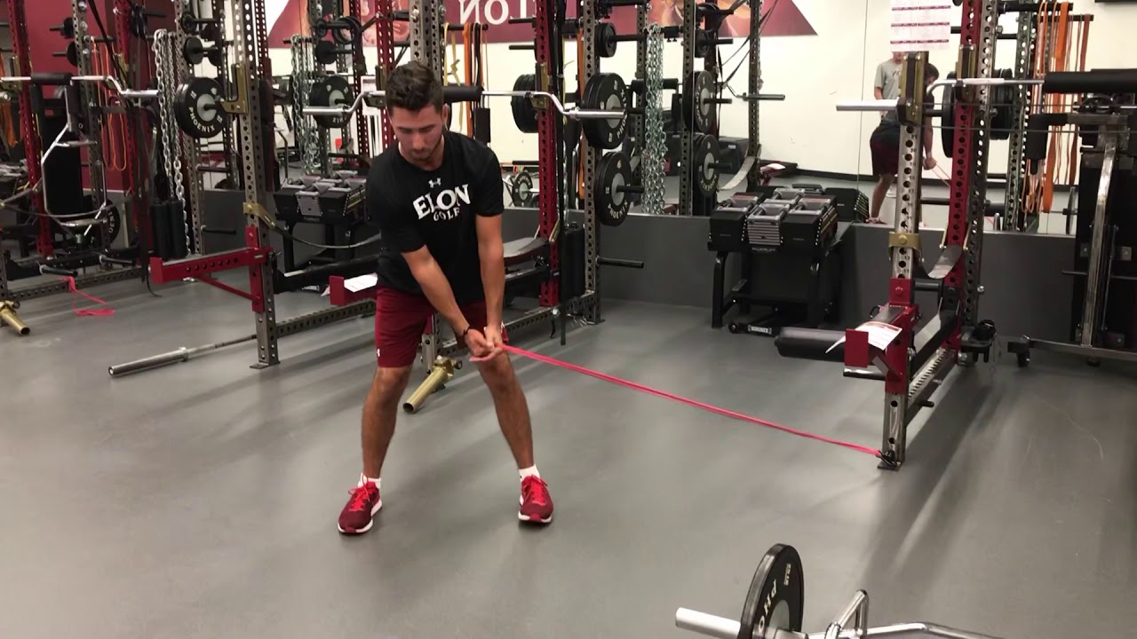 Band Resisted Back Swing - YouTube