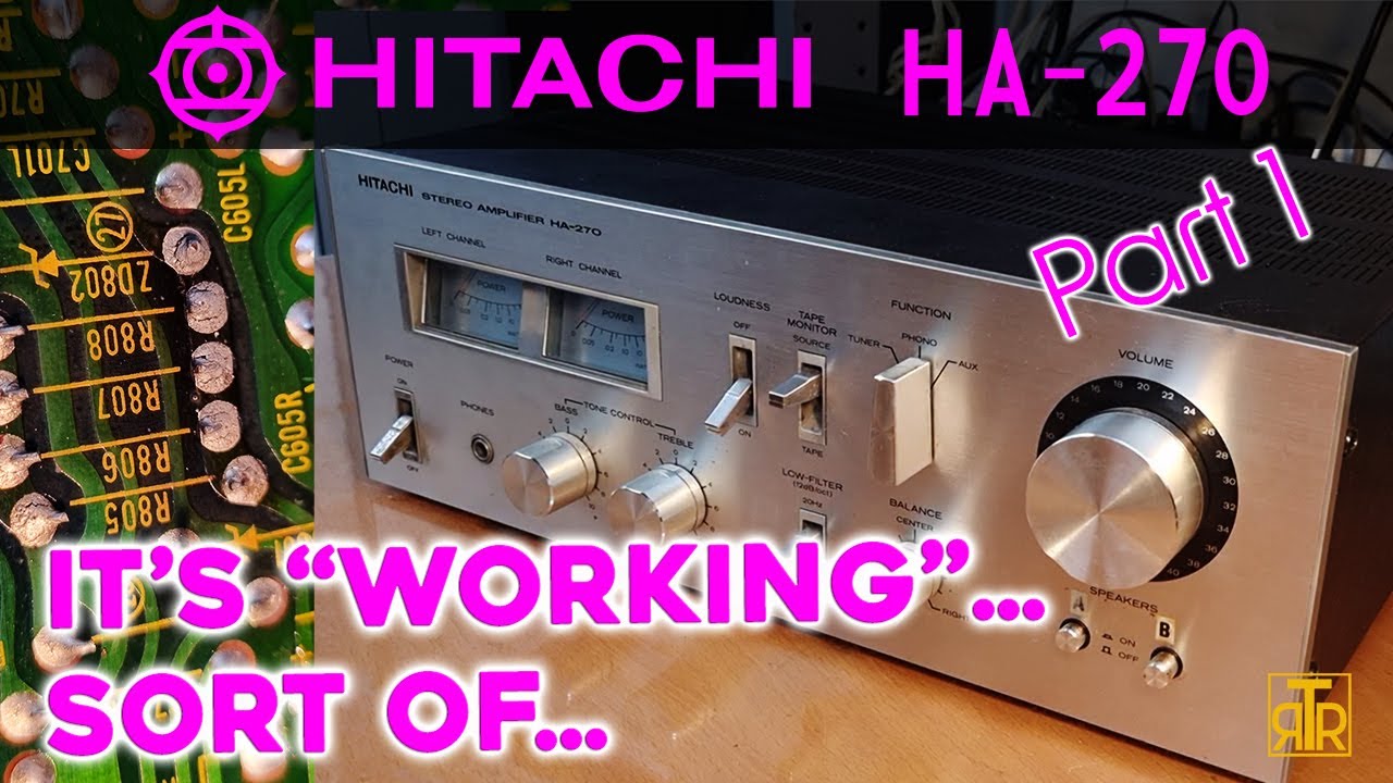 Hitachi HA-270 amplifier restoration (part 1) - YouTube